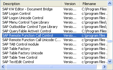 All About SAP Interface > SAP r/3 and Delphi > Create SAP - Delphi ...